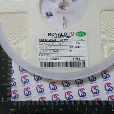 贴片电阻0805 1K2 1.2KΩ (欧姆) 精度1% 一盘=50 厚声ROYALOHM