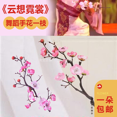 速发古典民族舞道儿花云想级裳桃花朵枝具童跳舞演出考霓