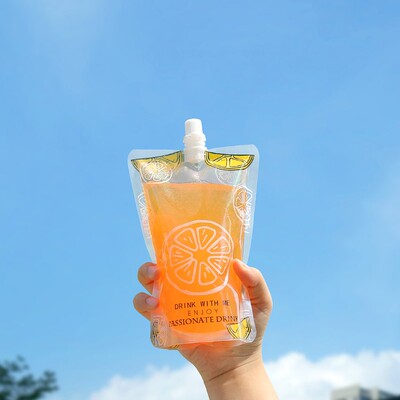 速发饮果袋一次性酸梅汤包装袋豆浆袋透立吸嘴袋自明奶茶袋料汁打