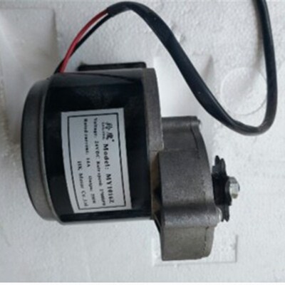 直流有刷永磁电机 减速电机12V250W1016Z小型电动自行车设备改装