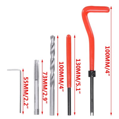 极速Durable 25pcs M6x1.0 Thread Repair for Helicoil XCompati