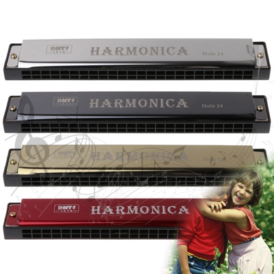极速Professional 24 Hqole Harmonica Mouth Metal Organ for Be