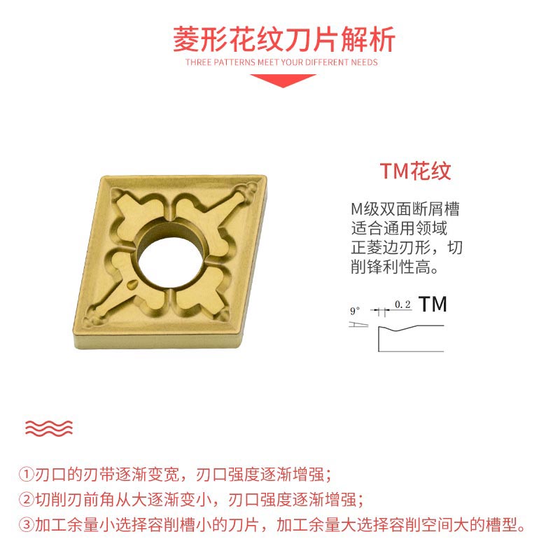 好货数控车刀片钢件菱形刀粒CNMG120404/08-TM JC600外圆车床刀具