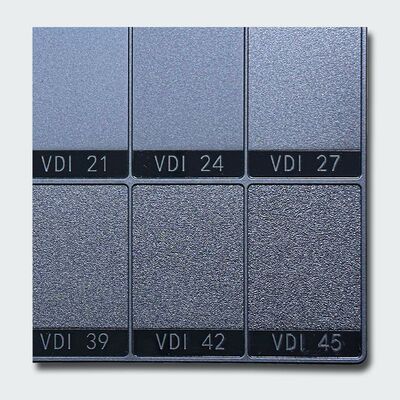 VDI3400纹板火花纹板模具皮纹粗糙度对比样板表面光洁度比较样板