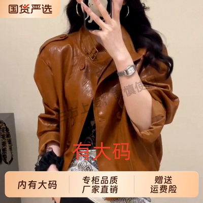 彩虹条纹复古双开拉链开衫翻领减龄设计感大码内搭针织毛衣