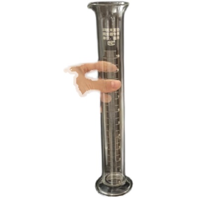 新品水文水资源勘测o专用玻璃量筒雨量杯量器测降雨量带底座雨量
