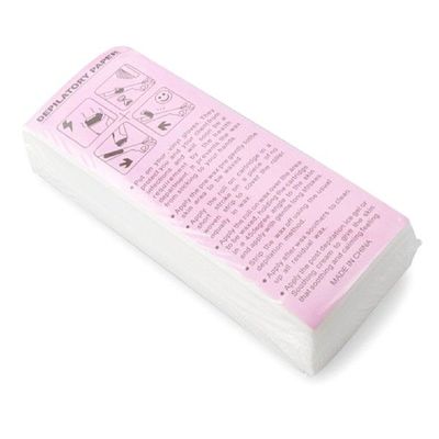 极速100Pcs Profelssional Hair Removal Waxing Strips Non-wove