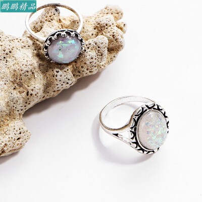 极速Vintaege ring woman gem ring antique ring set