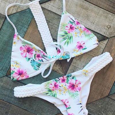 速发zilia Bikii Set 2018  Wo Swimwr Thog Bikiis L