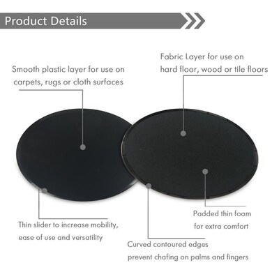 极速2 PCSe Exercise Disc Slider Fitness Core Sliders Dual Si