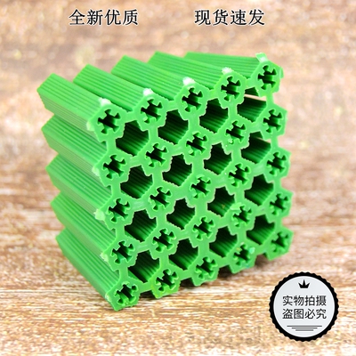 新品。绿色塑料蓬胀管6mmu厘涨塞胀塞M6自攻钉螺丝管蓬胀胶塞螺丝