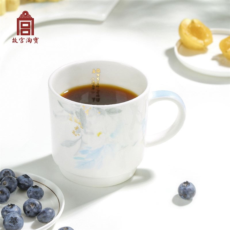 新品宫廷风陶瓷马克杯 故宫文化创意水杯 中式咖啡Y杯女生生日