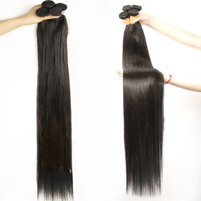 新品30 32 34 36 38 40 Inches Indian GHair Straight Bundles 1
