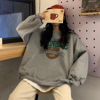 速发Autum io Oversized Hoodies Huks Letter PrWt awutr