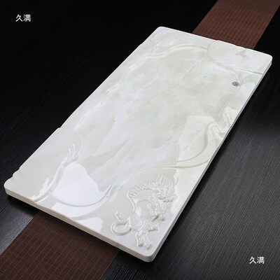 速发简材茶盘中式家公功夫茶台长方形办用茶台客厅石约送礼