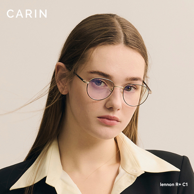 CARIN纯钛眼镜框女复古高韧设计