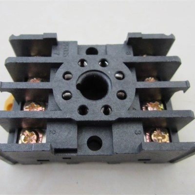 时间继电器底座PF085A  ST3PA-B DH48S MK2P JTXT-2C圆8脚座子带