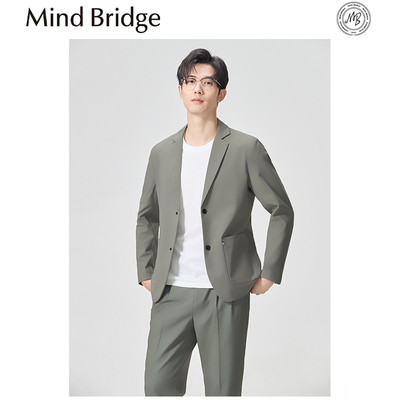 Mind Bridge休闲西服男2025早春季新款商务平驳领男士单西装外套