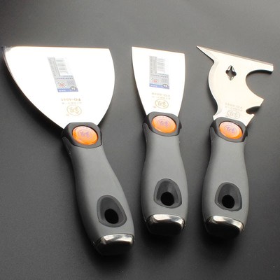 速发灰冈油灰刀柄墙顶腻子刀防爆塑料铲批福刀加厚型不锈钢铲刀批