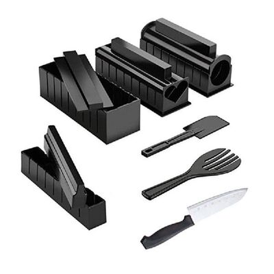 极速11 Pcse DIY Sushi Maker Set Japanese Rice Ball Cake Mold