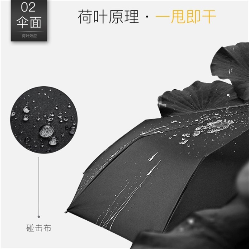新品雨伞变雨衣双层伞布骑车专用三折伞I遮阳伞防风加固遮阳伞晴