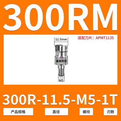 BAP300R/400R可换抗震杆锁牙式铣刀头1135/R0.8EMR T2139BNM 1604