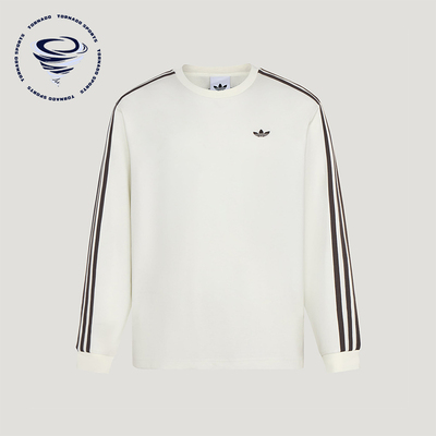 Adidas/阿迪达斯正品三叶草男士舒适日常运动针织长袖T恤LC8312