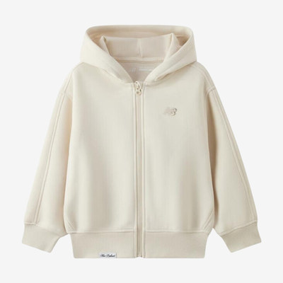 New Balance新百伦正品儿童针织连帽拉链休闲卫衣4DG14032-LBG