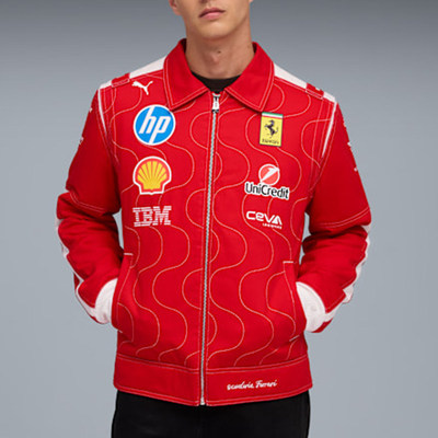 PUMA彪马正品Scuderia Ferrari FW 25 Monza男款长袖T恤713708-01