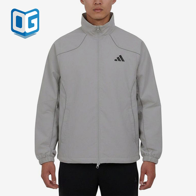Adidas/阿迪达斯正品立领拉链夹克新款男跑步夹克外套KY9984