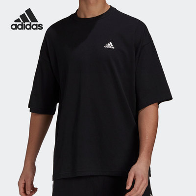 Adidas/阿迪达斯正品当季新款男子训练运动圆领短袖舒适T恤H61130