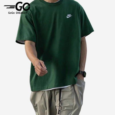 Nike/耐克正品夏季男士圆领刺绣宽松透气经典短袖T恤FN3698-341