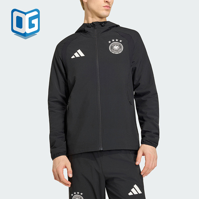 Adidas/阿迪达斯正品TIRO新款男黑色足球跑步经典夹克外套JZ9326