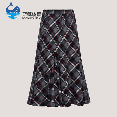 Adidas/阿迪达斯正品三叶草CHECKSKIRT新款经典女半身裙KT6381