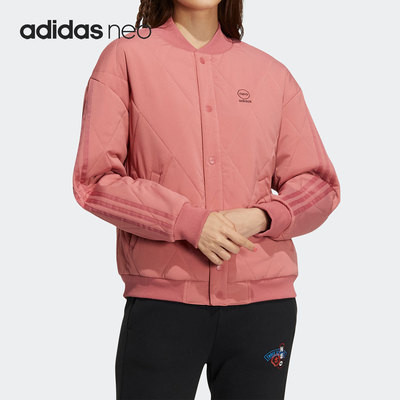 Adidas/阿迪达斯正品NEO女子运动休闲舒适耐磨保暖棉服HN2434