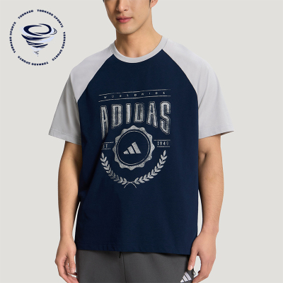 Adidas/阿迪达斯正品U RAGLAN TEE男女休闲针织印花宽松T恤KX0519