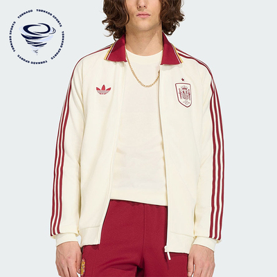 Adidas/阿迪达斯正品三叶草男士运动针织休闲足球夹克外套JZ2249