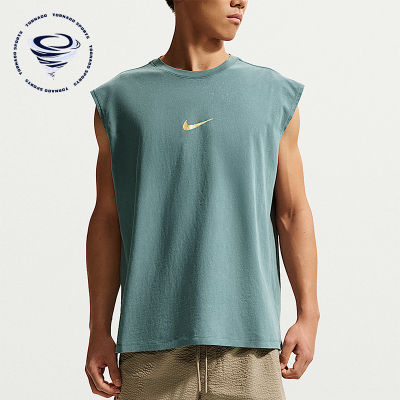 Nike/耐克正品夏季男士透气简约圆领轻盈亲肤背心T恤IH1976-382