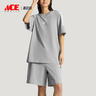 Adidas/阿迪达斯正品U TRACKSUIT男女圆领运动经典短袖套装KX0523