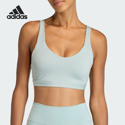 Adidas/阿迪达斯正品2026女士透气中强度瑜伽轻柔运动内衣KA7259