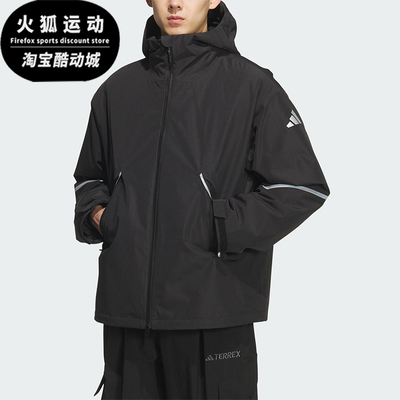 Adidas/阿迪达斯正品2025男女户外运动休闲鹅绒内胆冲锋衣KT4969
