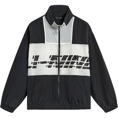 Lining/李宁正品运动潮流系列男女同款宽松速干立领外套AJDT405