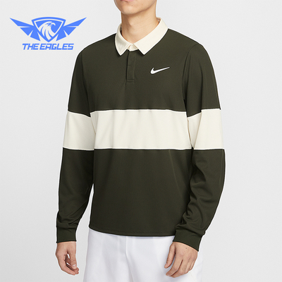 Nike/耐克正品Dri-FIT ADV 男士网球运动经典翻领长袖IB8142-355