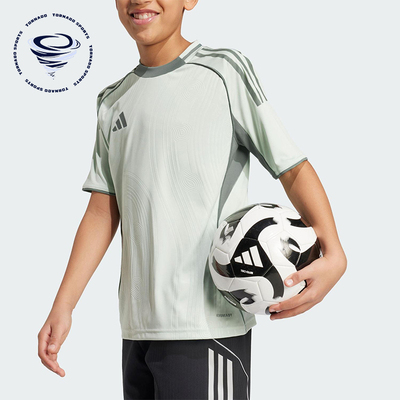 Adidas/阿迪达斯正品夏季新款大童经典足球运动训练短袖JJ2497