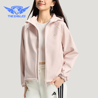 Adidas/阿迪达斯正品2025冬季款女士日常连帽运动宽松外套KS2761