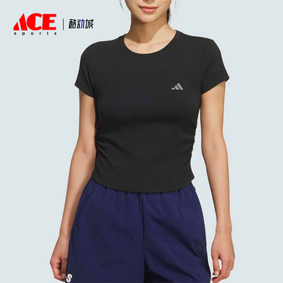 Adidas/阿迪达斯正品圆领套头短款短袖T恤经典新款短袖T恤KH2653