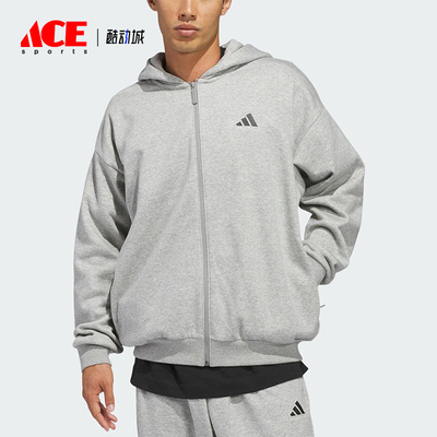 Adidas/阿迪达斯正品2025冬季款男女日常连帽运动印花外套KB7562