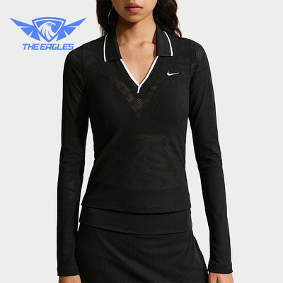 Nike/耐克正品2026年女士时尚透气V领经典短袖T恤IM8390-010