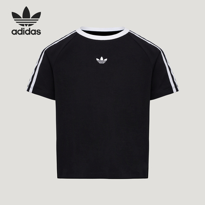 Adidas/阿迪达斯正品三叶草LACET-SHIRT新款经典短袖T恤KU3111