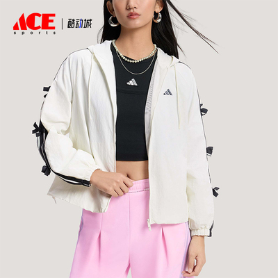 Adidas/阿迪达斯正品DCE WV LL JKT女士时尚蝴蝶结夹克外套KR7602